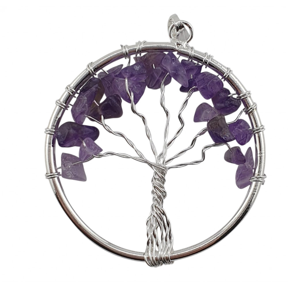 pendant tree of life amethyst