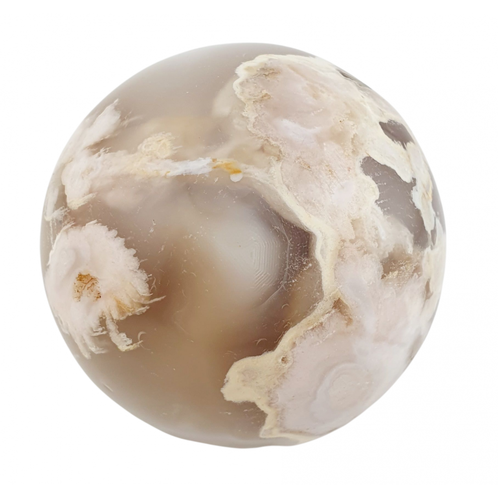flower agate sphere