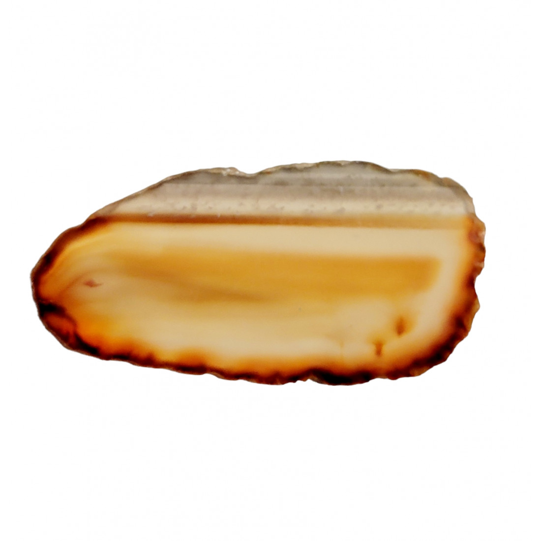 orange agate slice