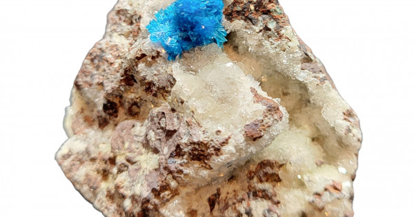 Pentagonite on stilbite