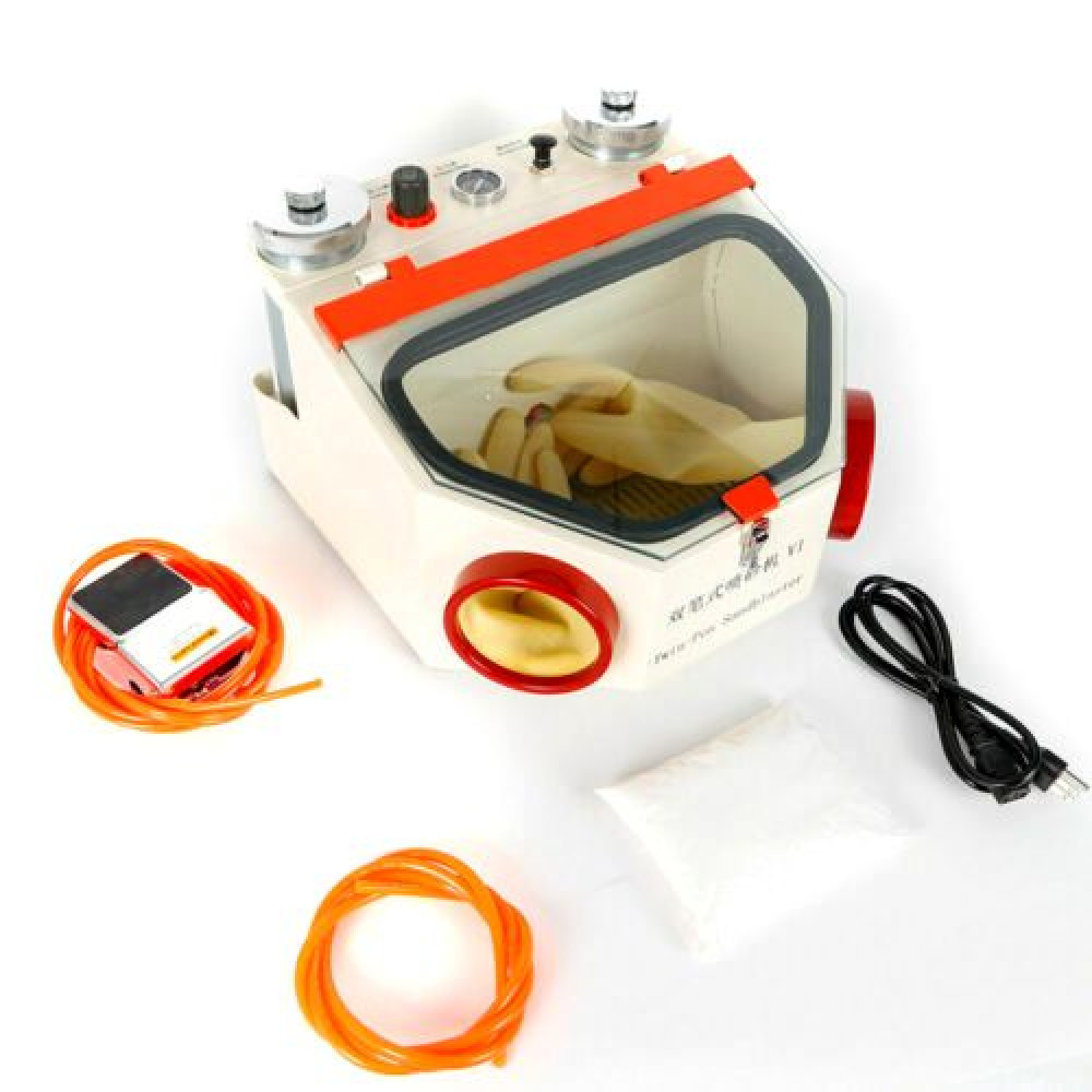 Bi-tank micro sandblaster